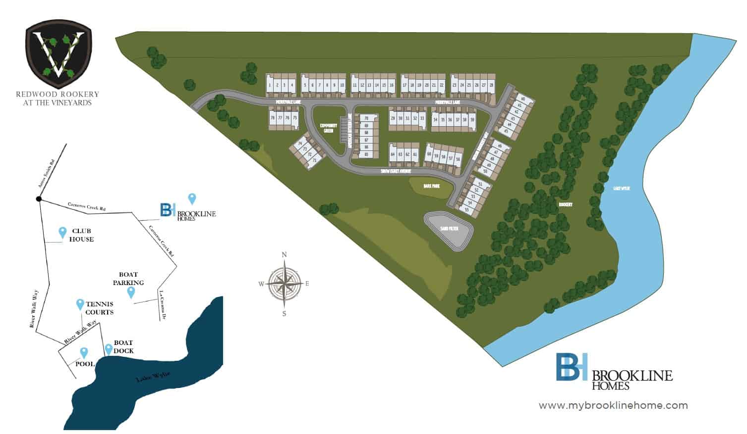 Community Map – The Vineyards on Lake Wylie